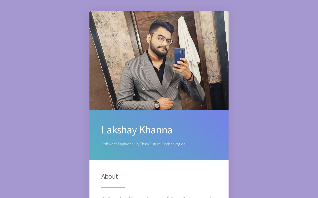 Lakshay Khanna